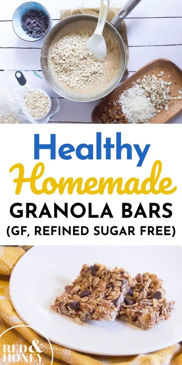 Healthy Granola Bars Recipe (With Oats & Honey) - Red and Honey