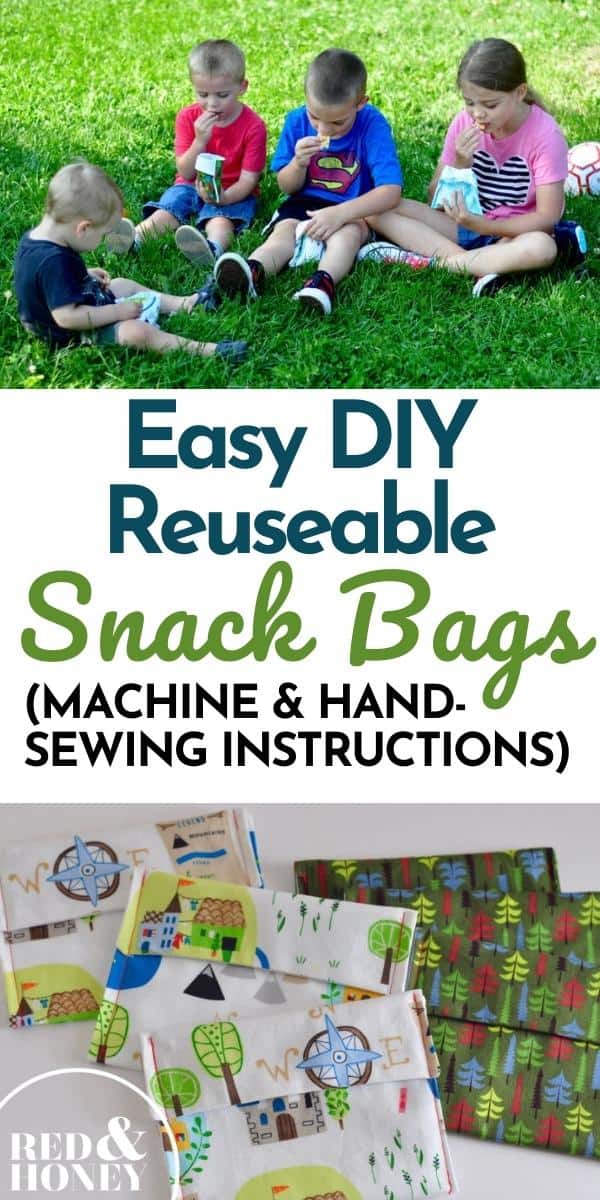 Reusable Snack Bags: Easy Beginner-Level, Hand or Machine Sewn