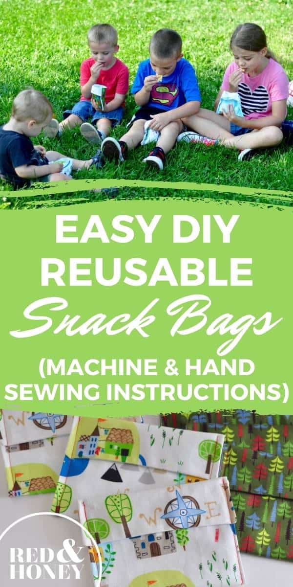 Reusable Snack Bags: Easy Beginner-Level, Hand or Machine Sewn