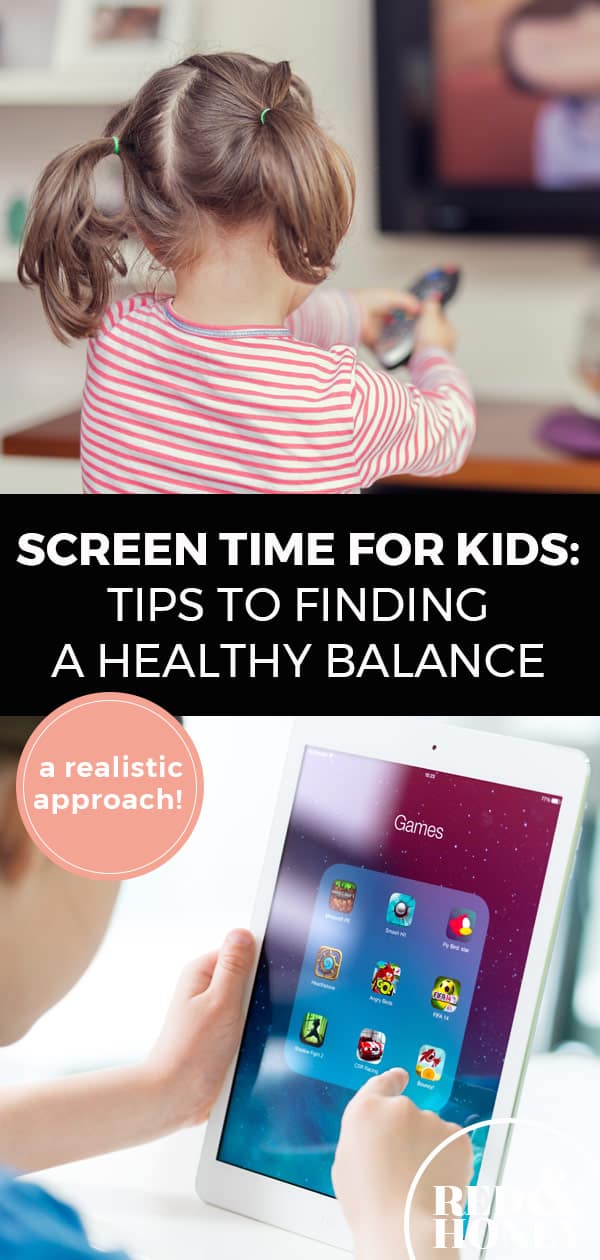 Screen Time for Kids: 10 Ways to Find a Healthy Balance - Red and Honey