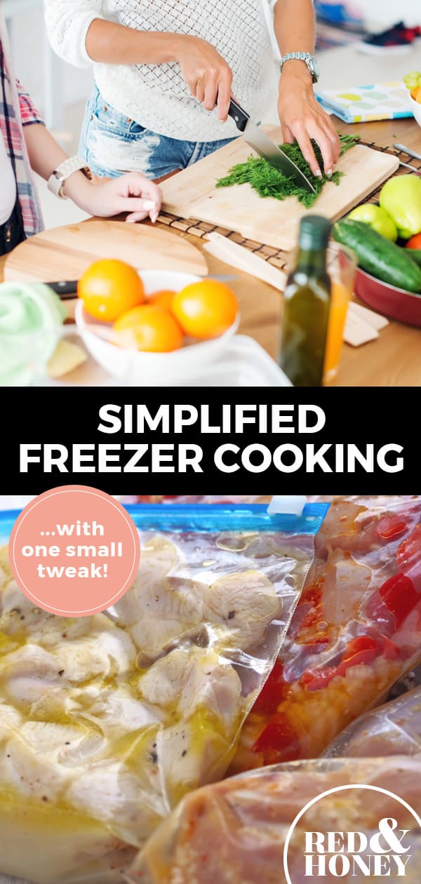 One Small Tweak for Simplified Freezer Cooking - Red and Honey