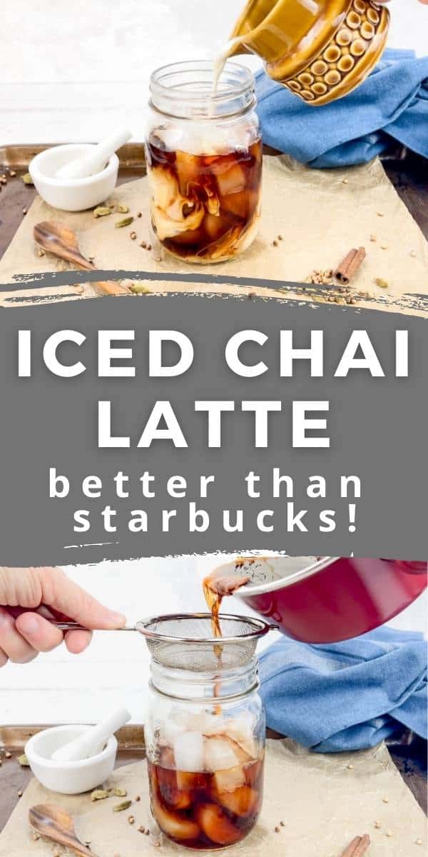 Iced Chai Tea Latte (3 Ingredients) - Red and Honey